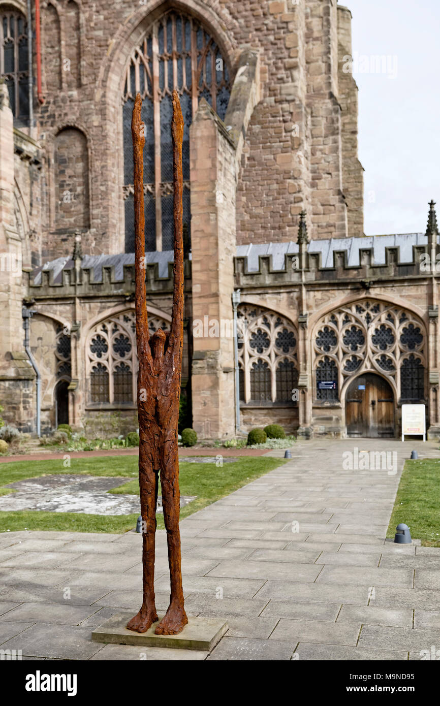 'Beyond Limitations' sculpture in iron, resin & stainless steel by John ...