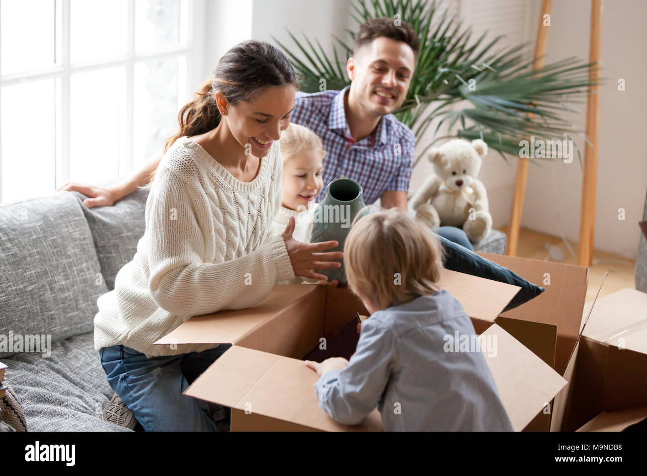Settling kids hi-res stock photography and images - Alamy