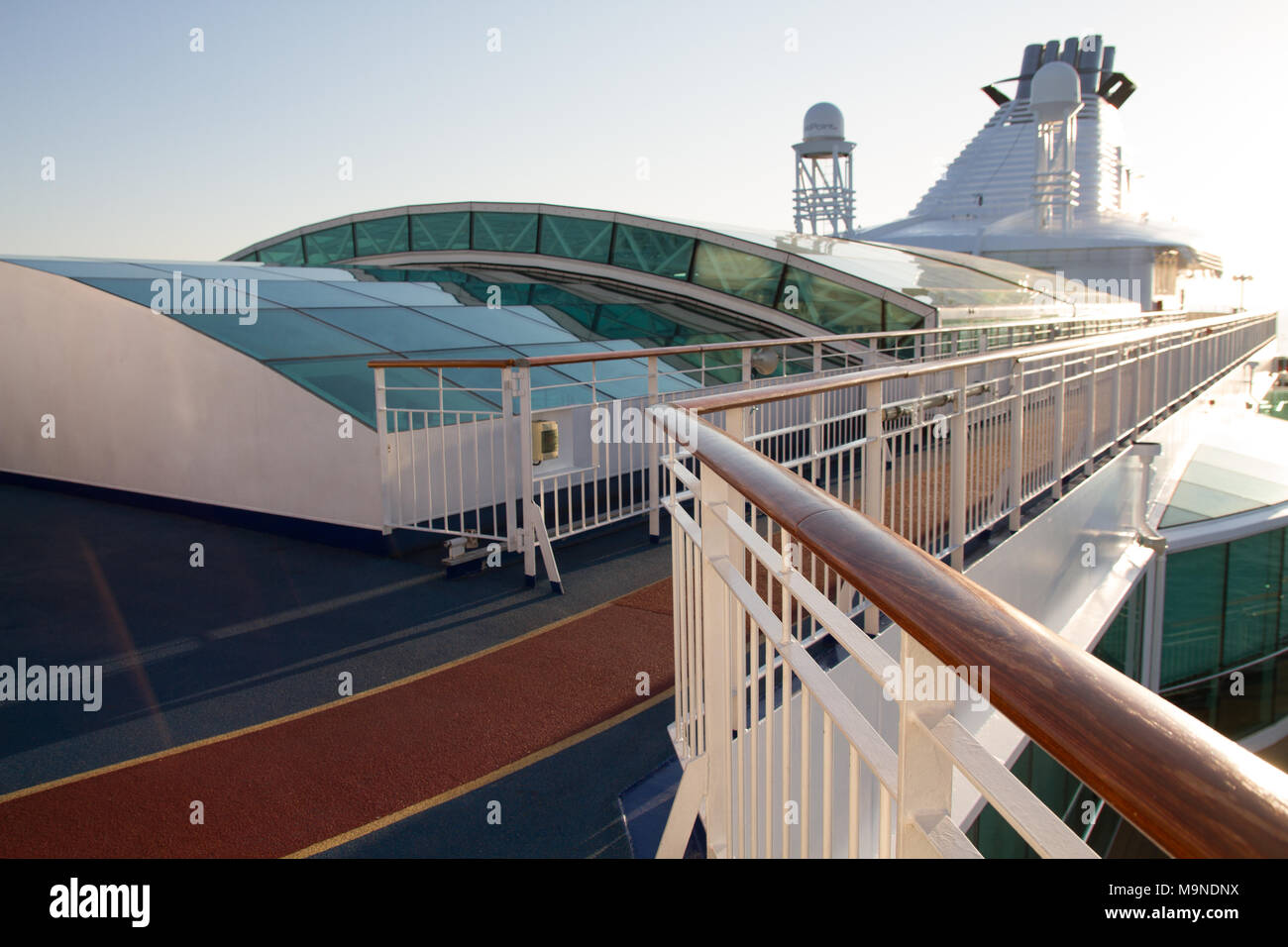 Cruise ship deck Stock Photo - Alamy