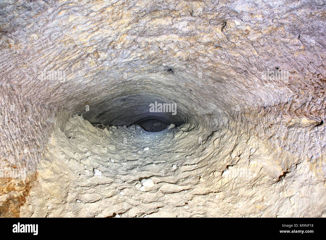 The old sandstone water tunnel, mined caves. The cave. Sandstone tunnel ...
