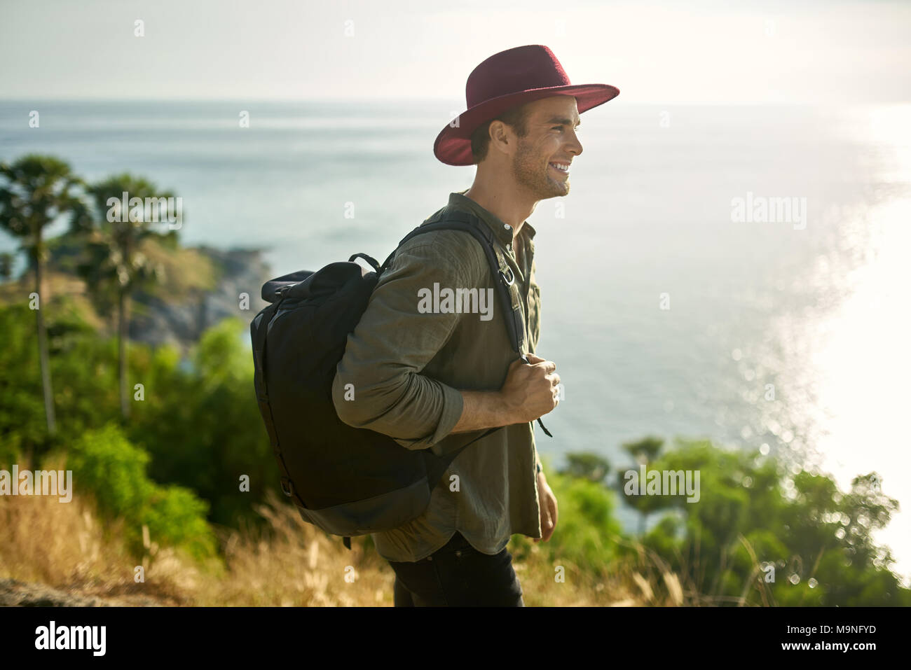 Tourist exploring new location Stock Photo - Alamy