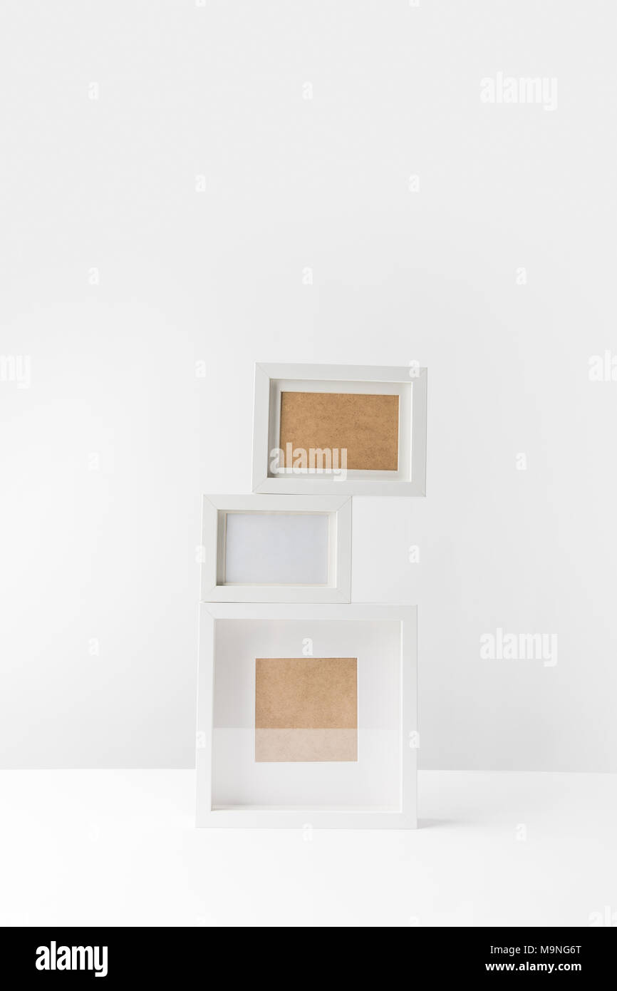 White photo frames hi-res stock photography and images - Alamy
