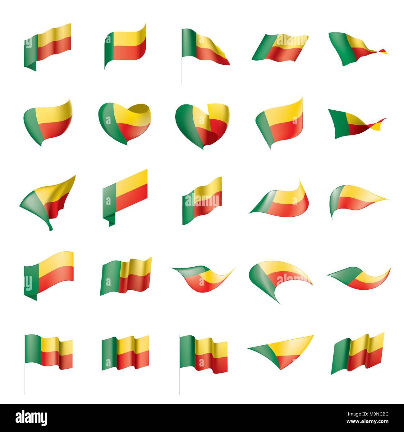 Benin flag, vector illustration Stock Vector Image & Art - Alamy