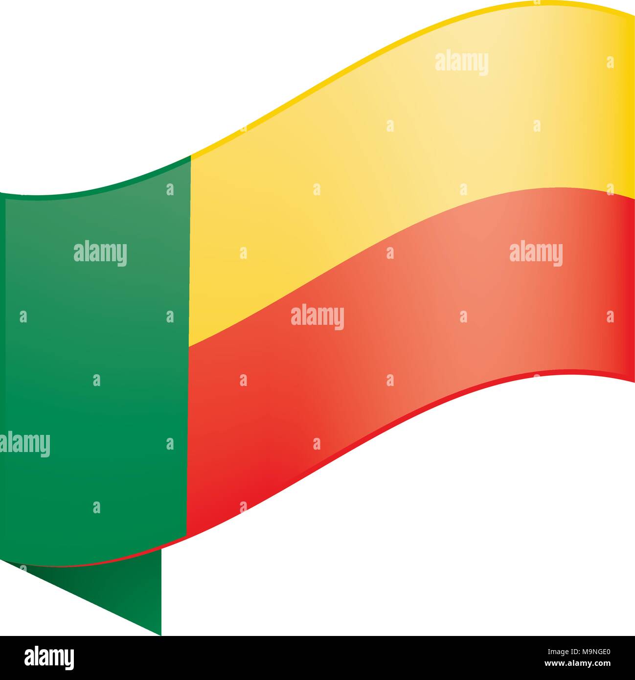 Benin flag vector hi-res stock photography and images - Alamy