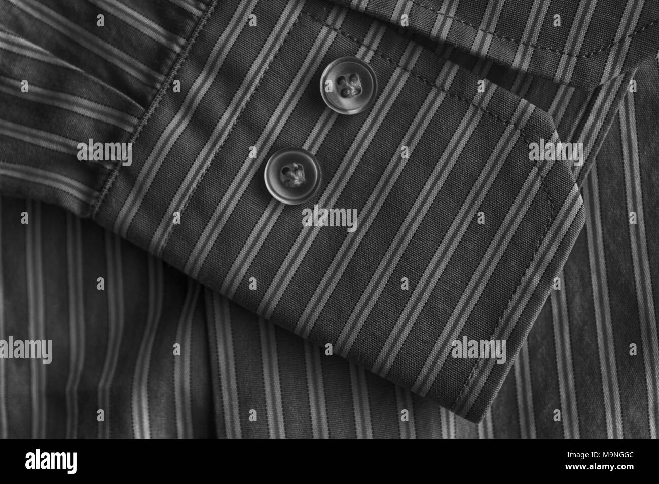 Part of blue striped shirt with buttons texture or background Stock ...