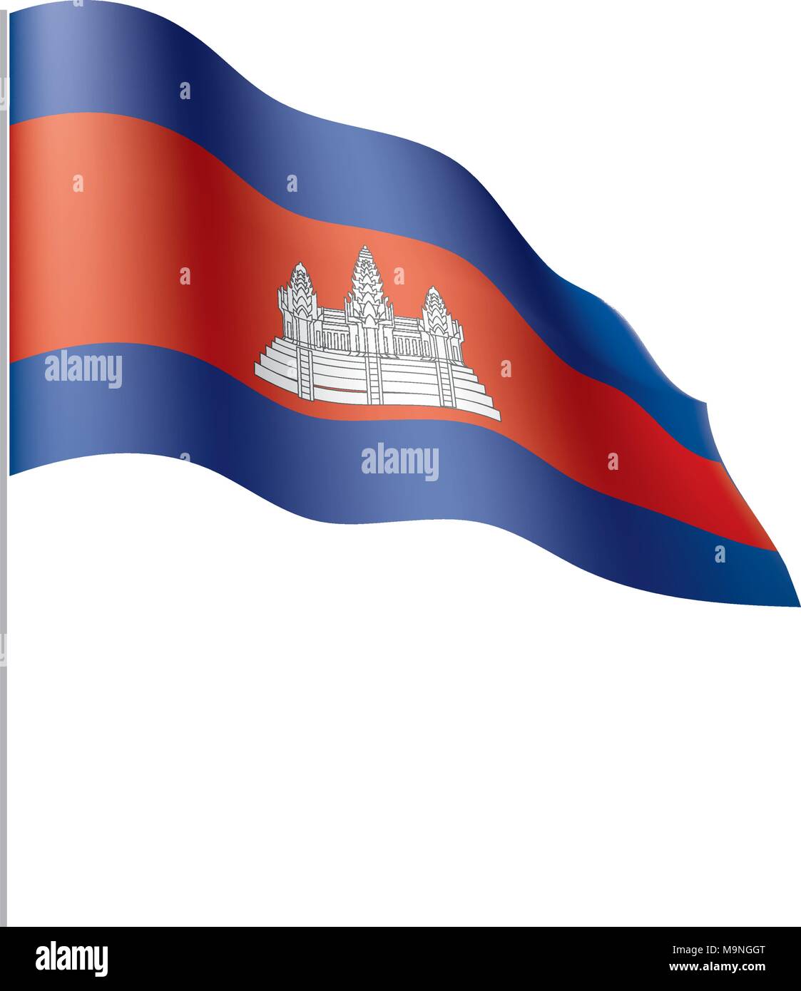 Cambodia flag, vector illustration Stock Vector Image & Art - Alamy