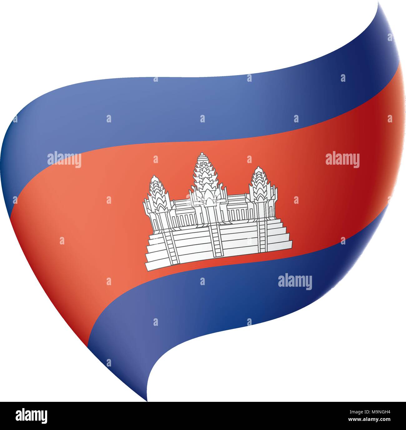 Cambodia flag, vector illustration Stock Vector Image & Art - Alamy