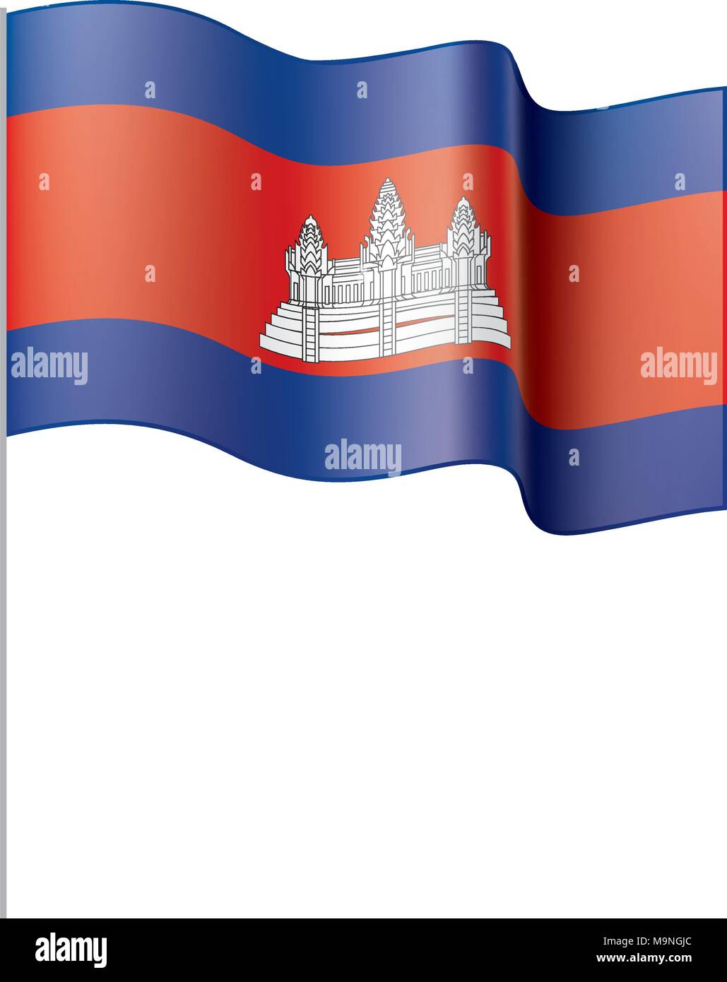 Cambodia flag, vector illustration Stock Vector Image & Art - Alamy