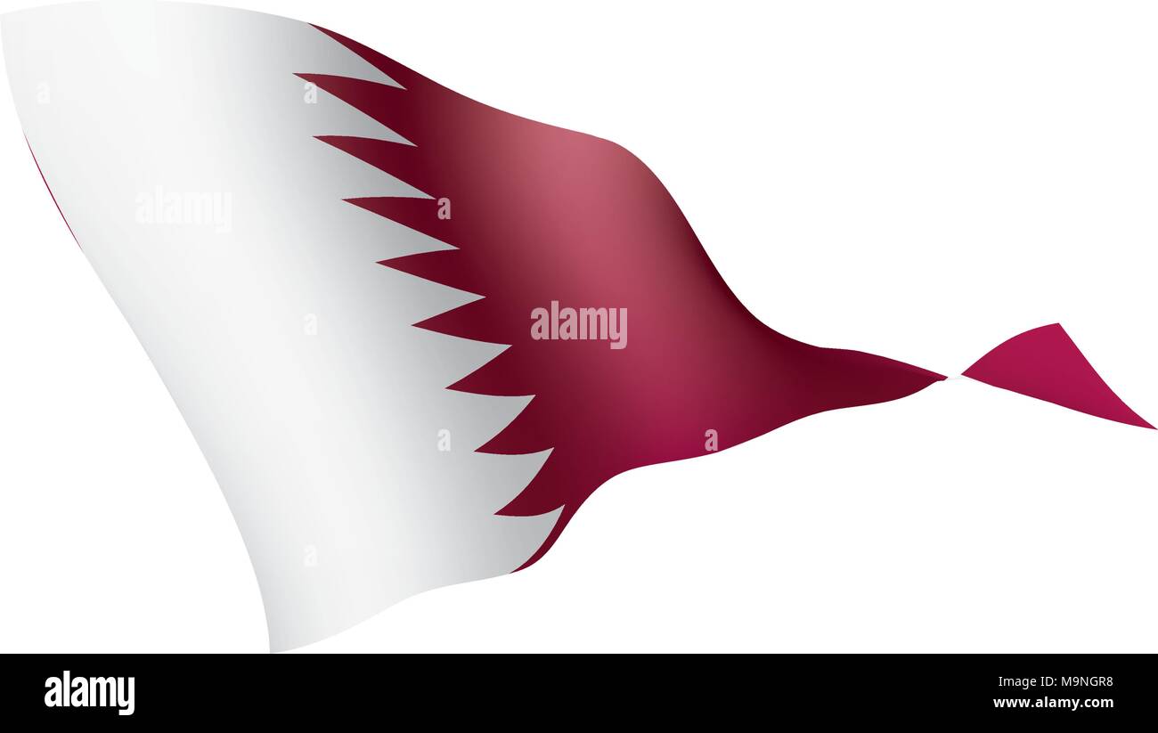 Qatar flag, vector illustration Stock Vector Image & Art - Alamy