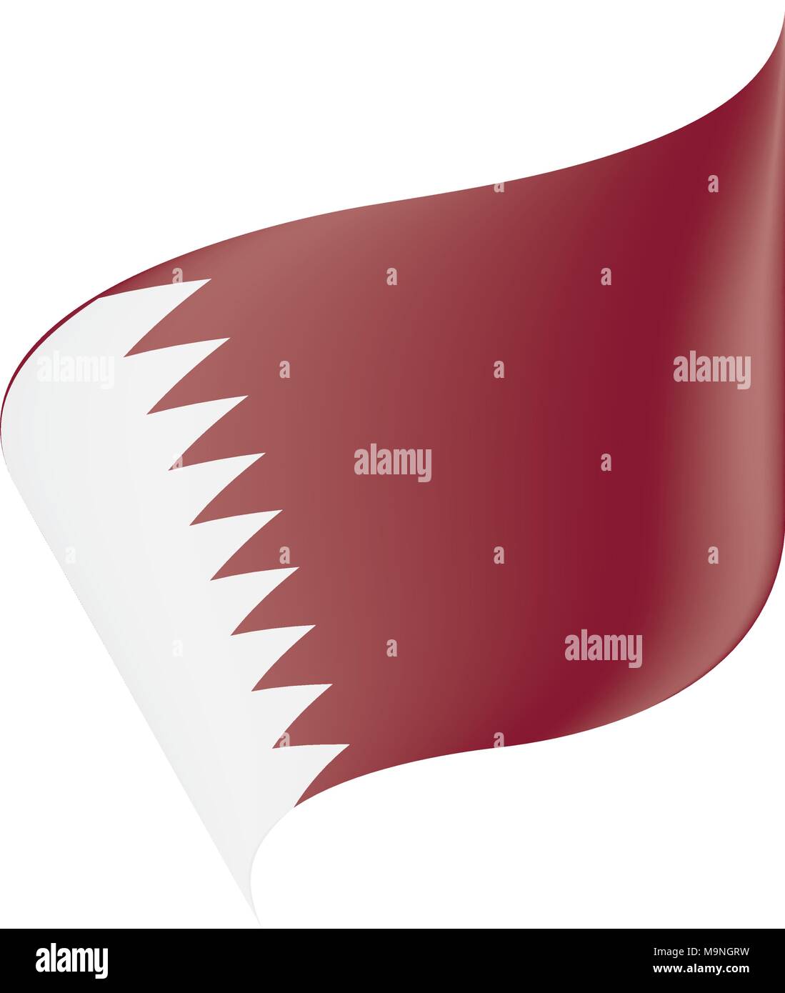 Qatar flag, vector illustration Stock Vector Image & Art - Alamy
