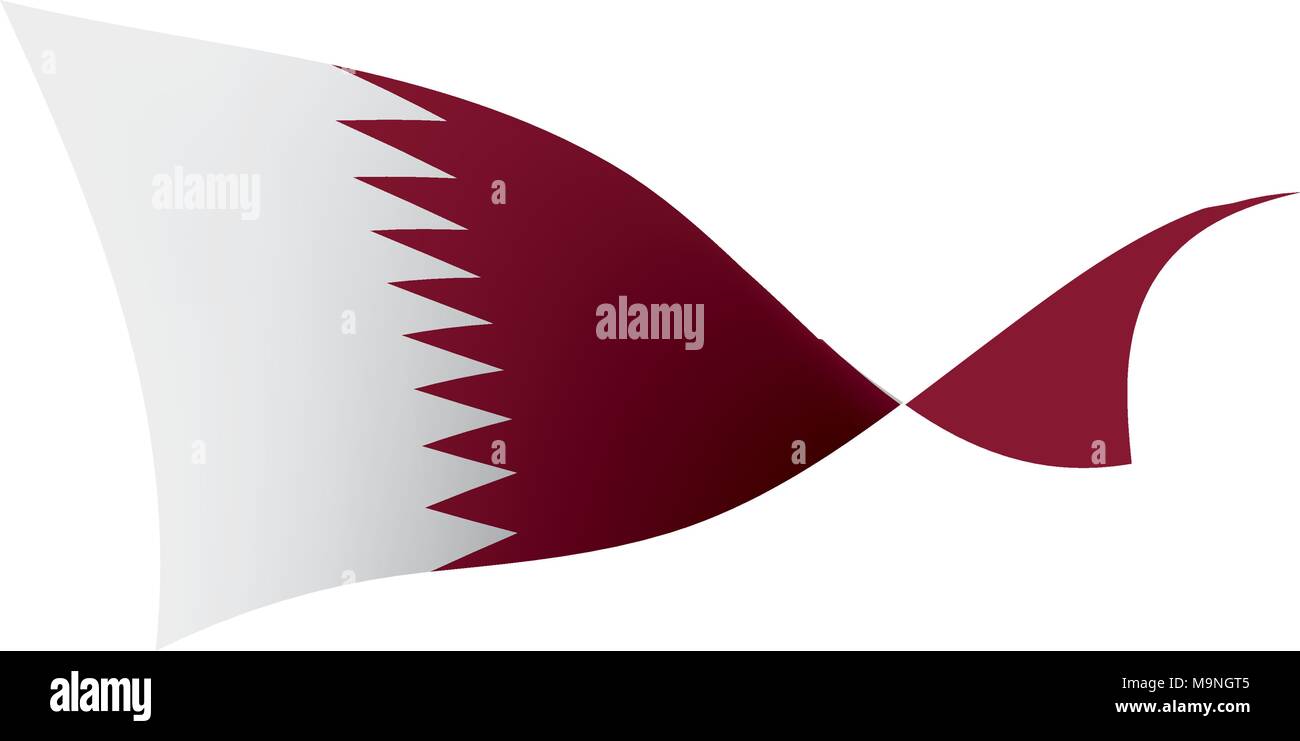 Qatar flag, vector illustration Stock Vector Image & Art - Alamy