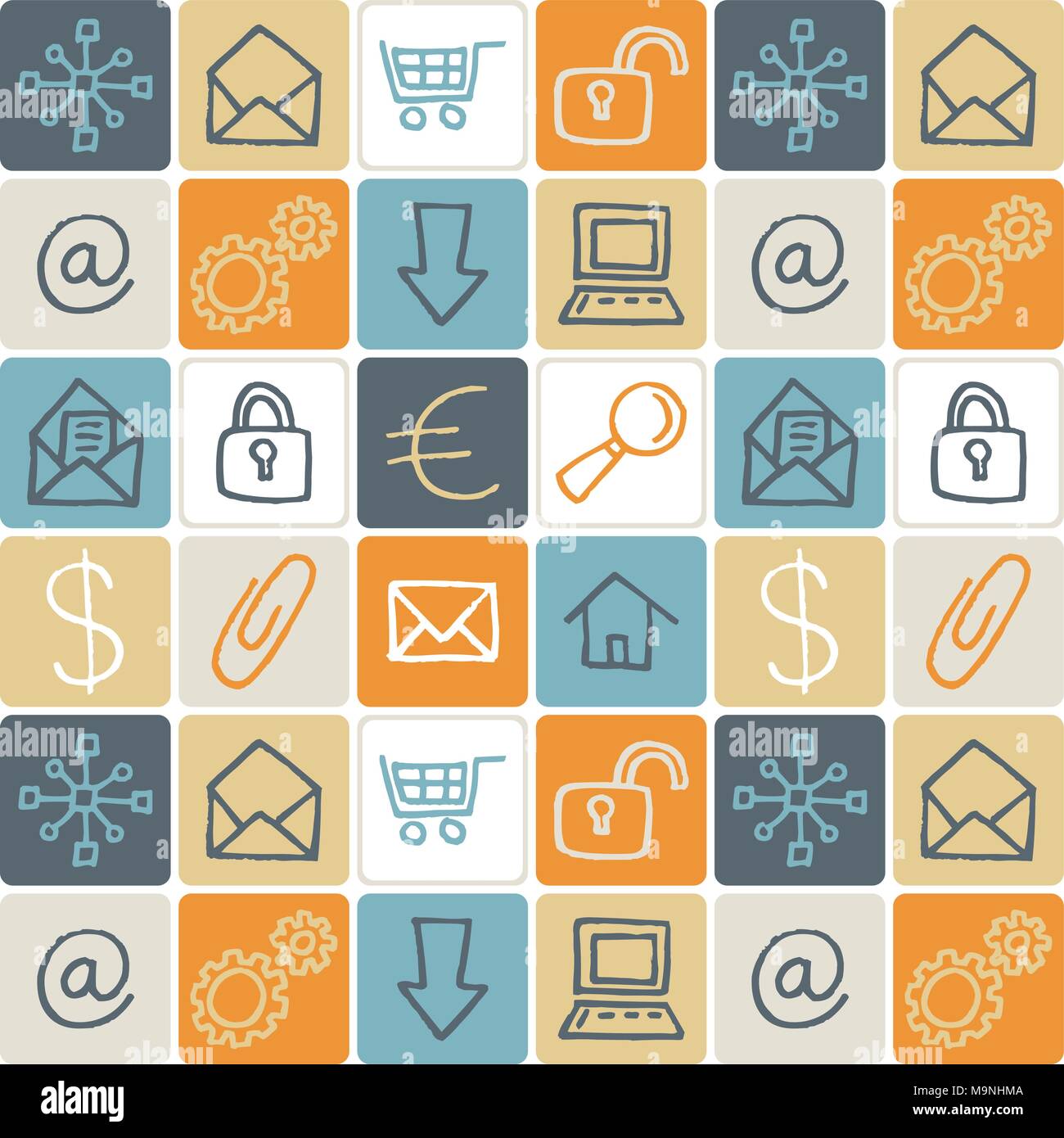 Set lock unlock hand Stock Vector Images - Alamy