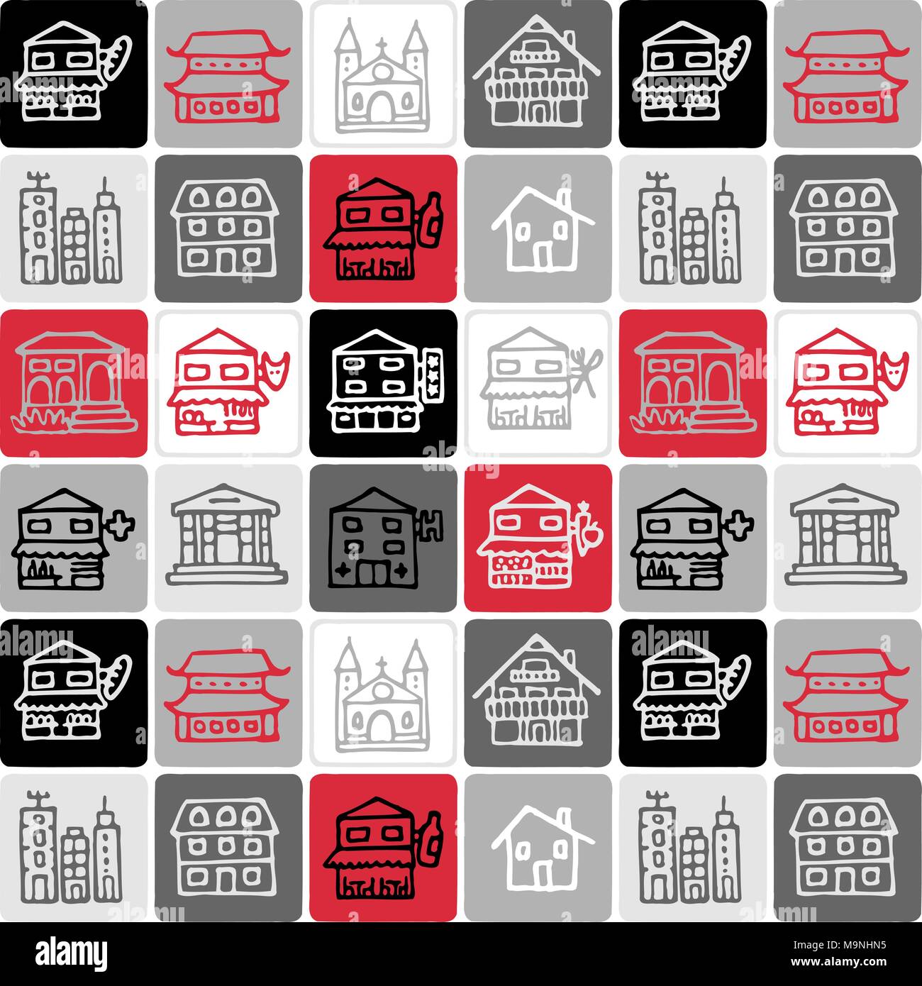 Hand Drawn Icons Set - Architecture Stock Vector Image & Art - Alamy