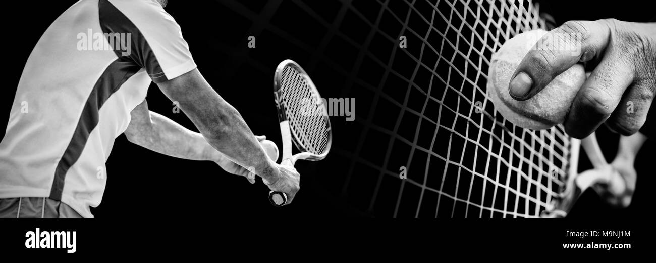 Composite image of tennisman Stock Photo - Alamy