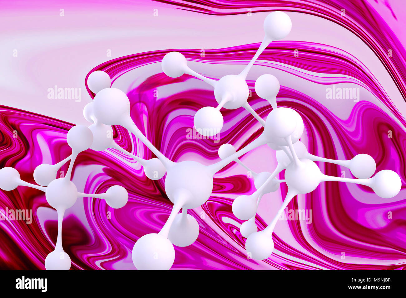 Molecule model digital hi-res stock photography and images - Alamy