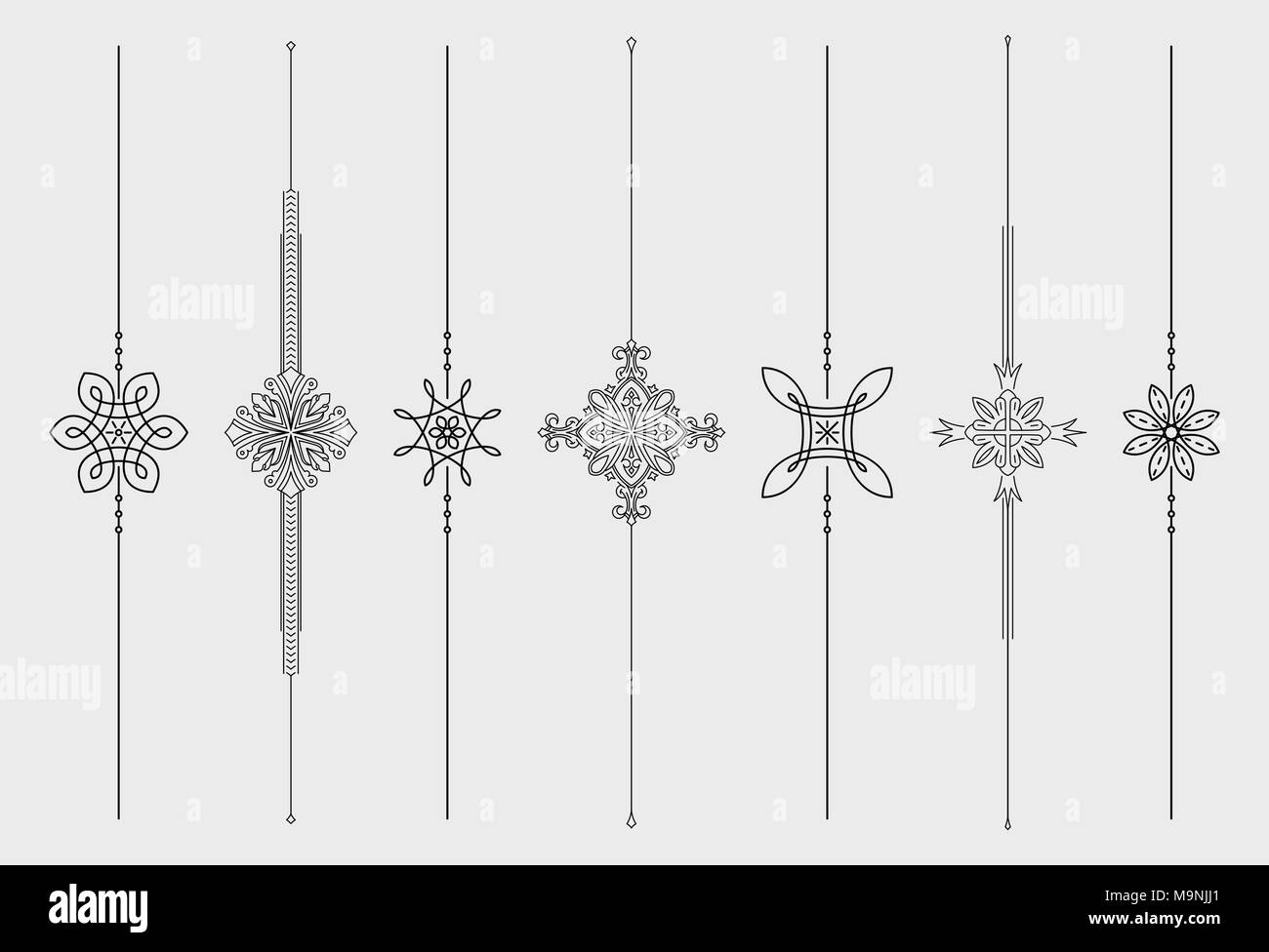 Vertical dividers Stock Vector Images - Alamy