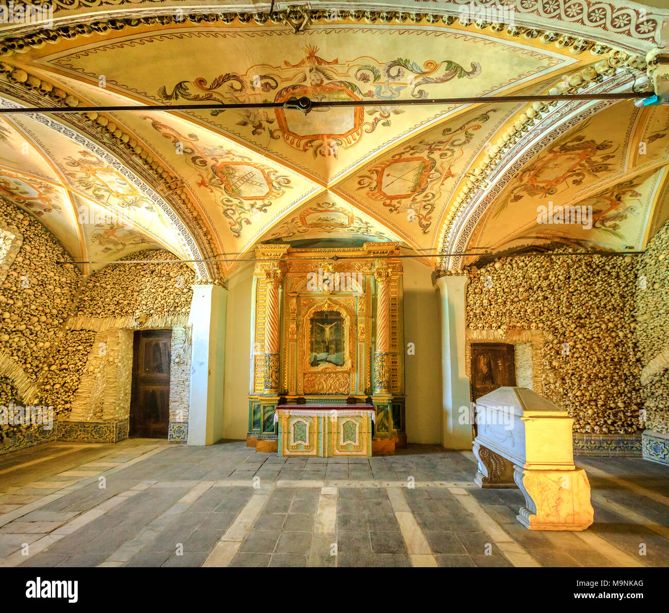 Evora, Portugal - August 18, 2017: Chapel of Bones, near Church of San ...