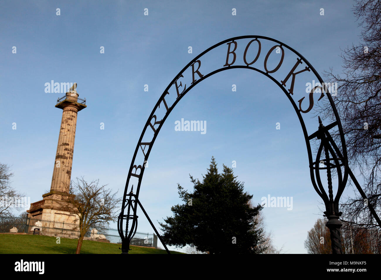 The Tenantry Column and the sign for Barter Books based in the old ...