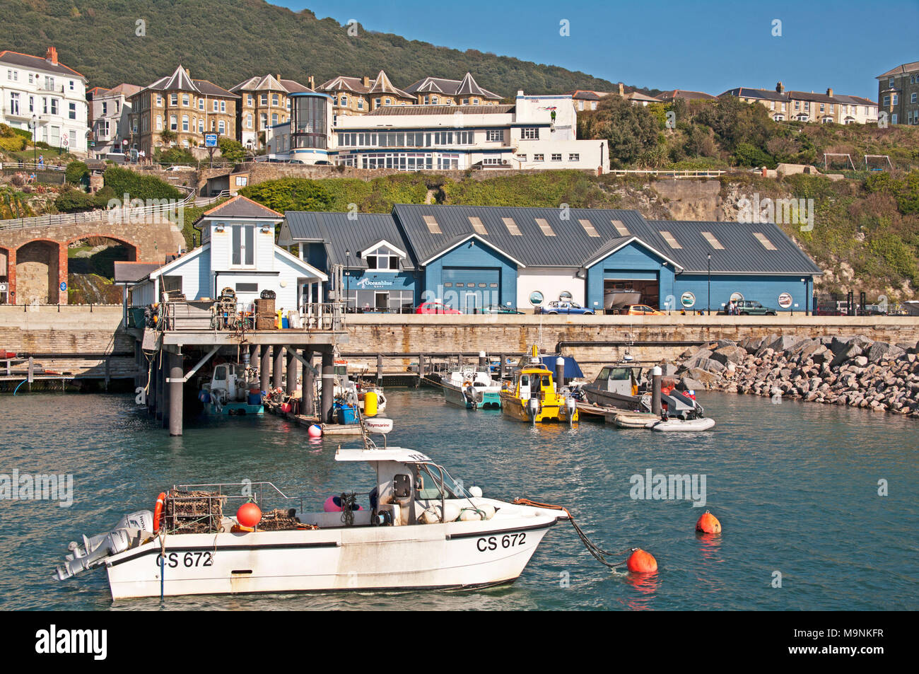 Ventnor Harbour, Fishing Boat Boats, Isle of Wight, Hampshire, England ...