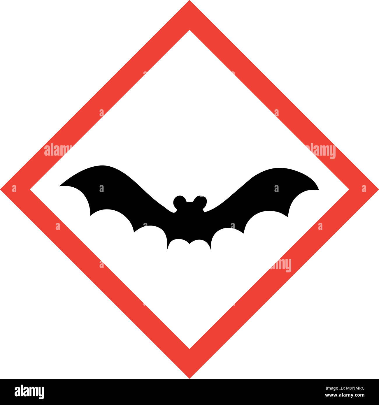 Bat warning sign hi-res stock photography and images - Alamy