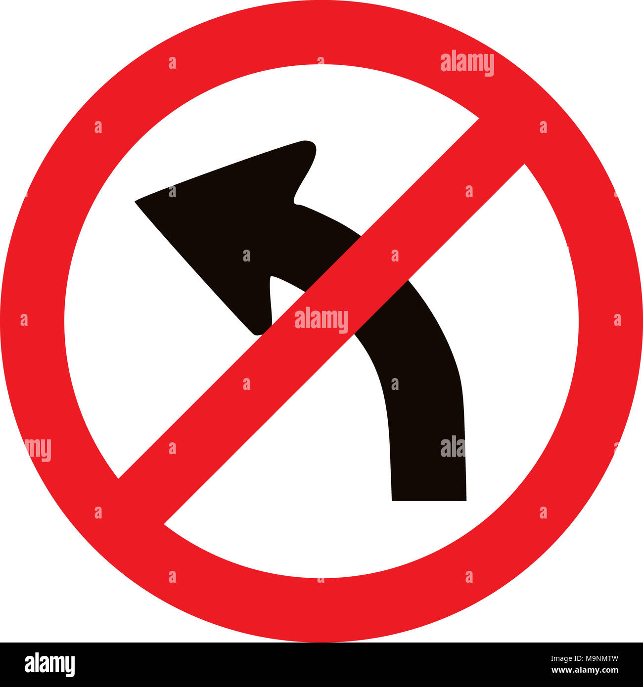 Road sign circular black arrow hi-res stock photography and images - Alamy