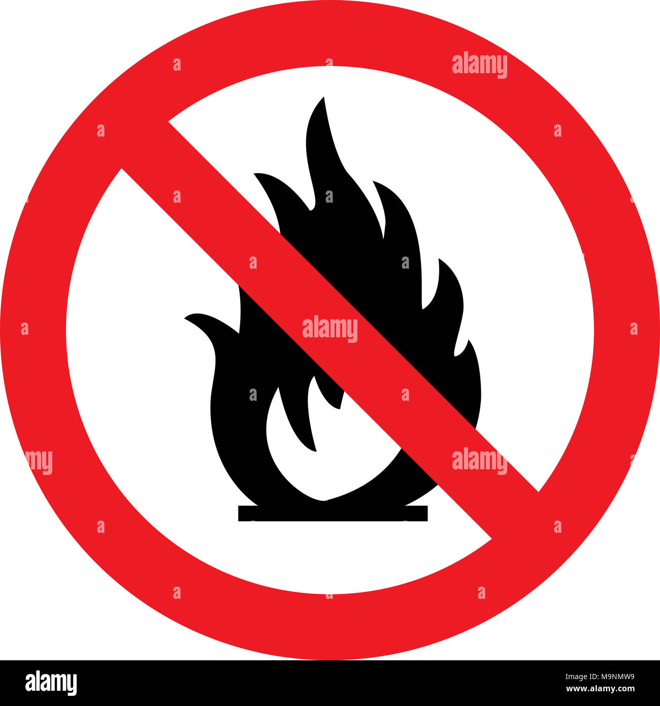 No fire allowed sign Stock Photo - Alamy