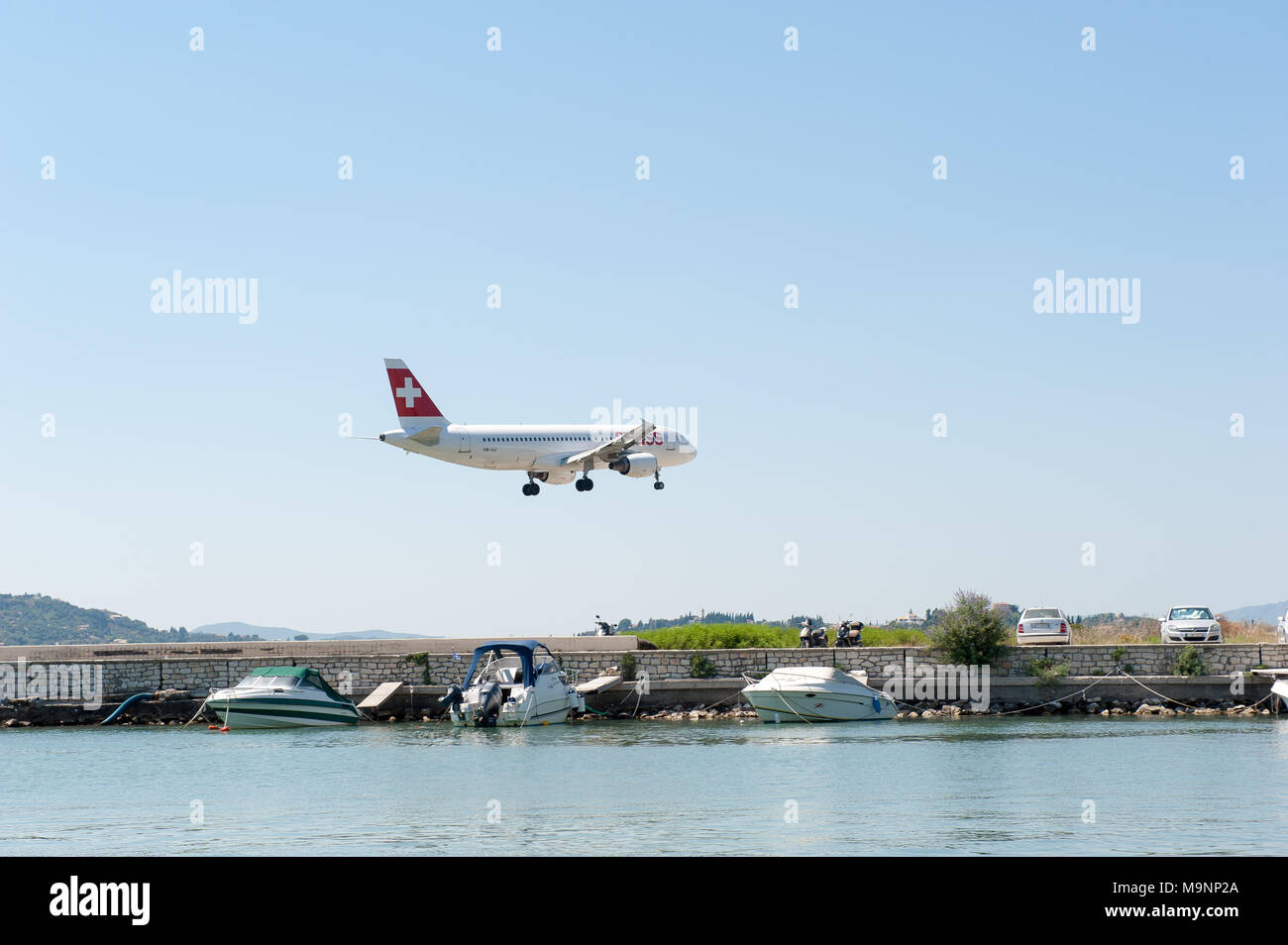 Flying over greek islands hi-res stock photography and images - Alamy