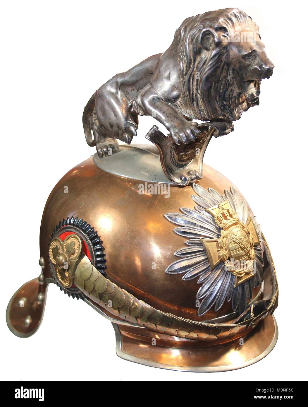 Saxon Garde-Reiter Regiment Parade helmet , pre World War 1 Stock Photo ...