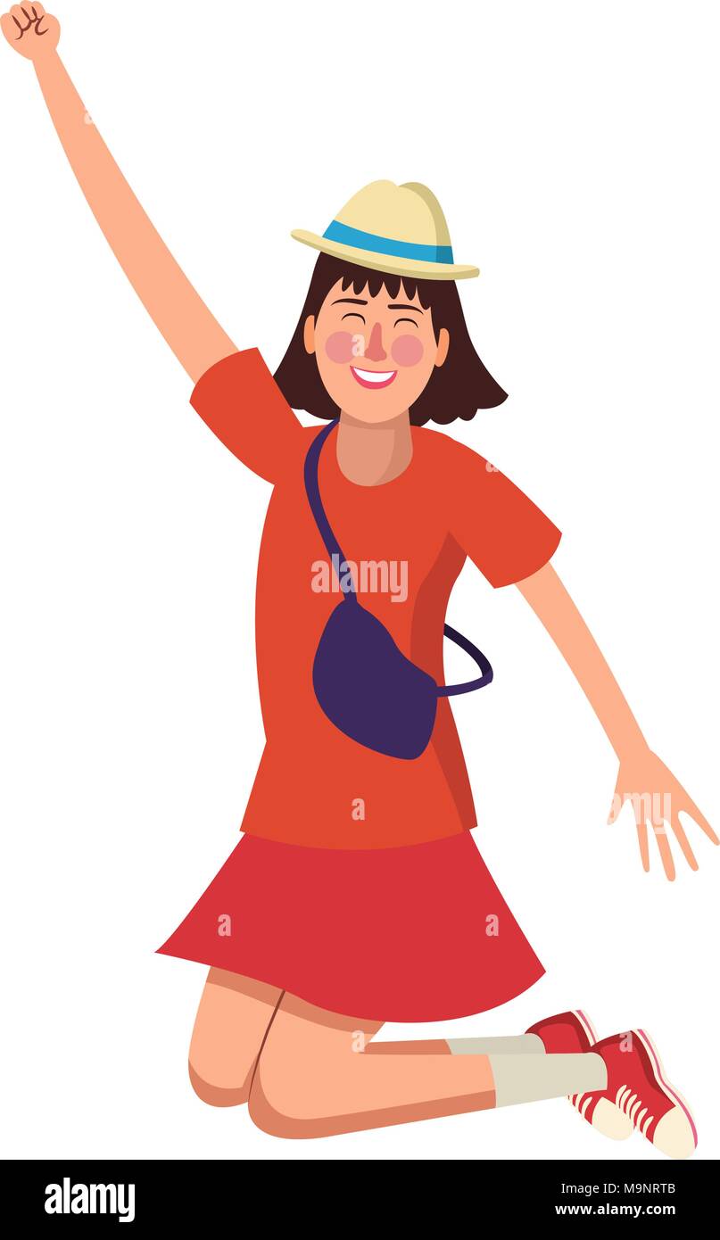 Summer portrait woman smile Stock Vector Images - Alamy