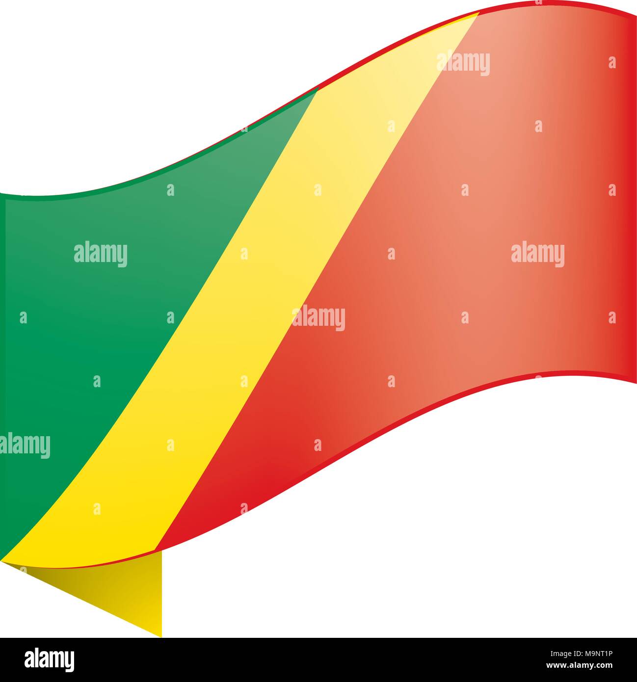 Congo flag, vector illustration Stock Vector Image & Art - Alamy