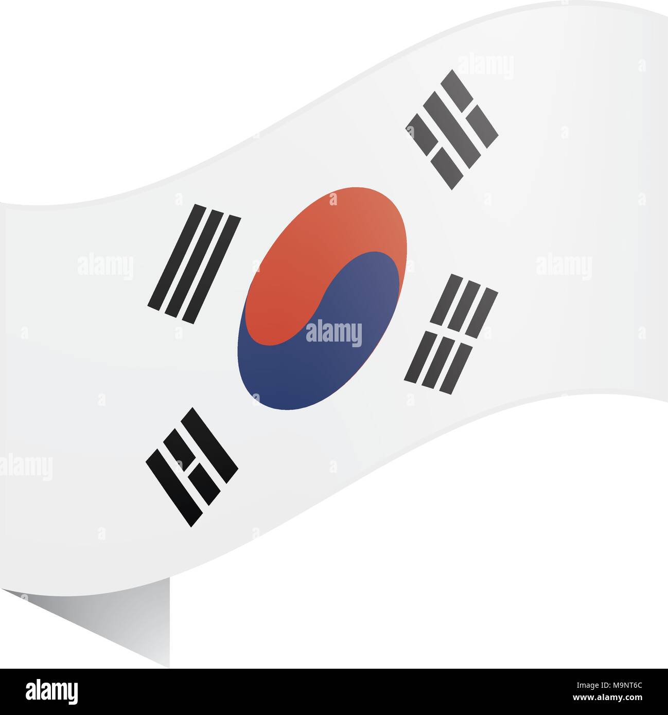 South Korean flag, vector illustration Stock Vector Image & Art - Alamy