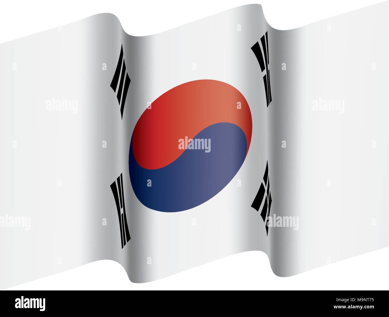 South Korean flag, vector illustration Stock Vector Image & Art - Alamy