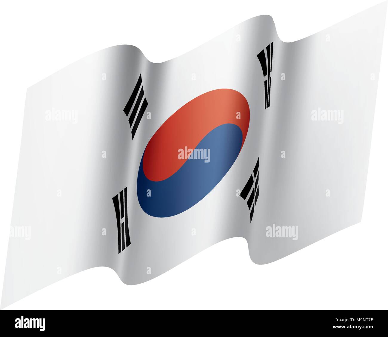 South Korean flag, vector illustration Stock Vector Image & Art - Alamy