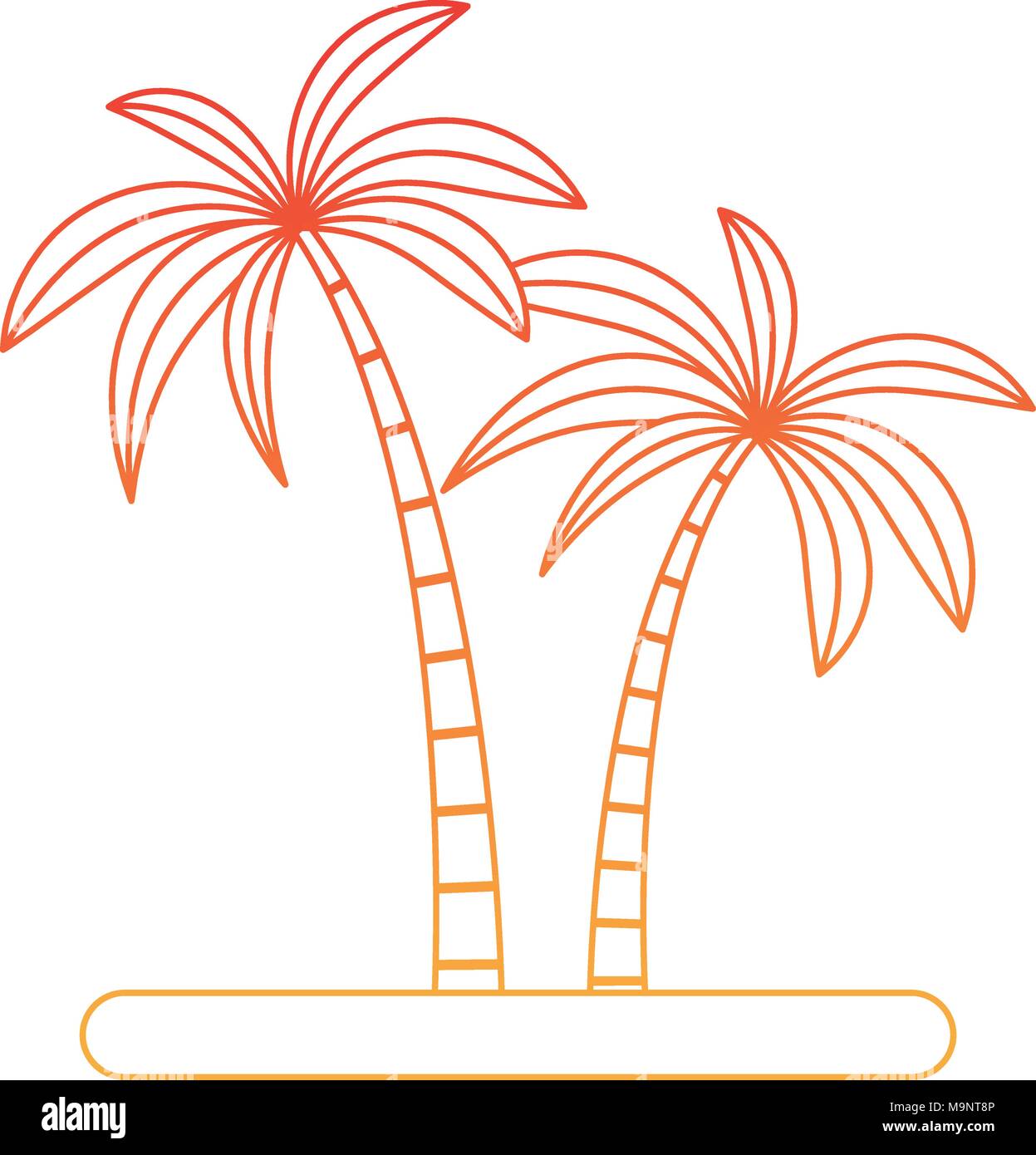 Tree palms cartoon Stock Vector Image & Art - Alamy