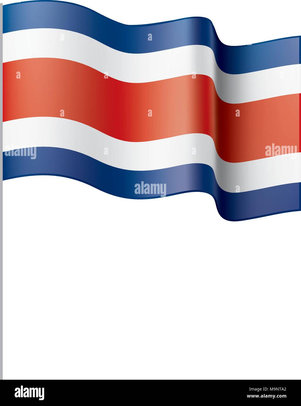 Costa Rica flag, vector illustration Stock Vector Image & Art - Alamy