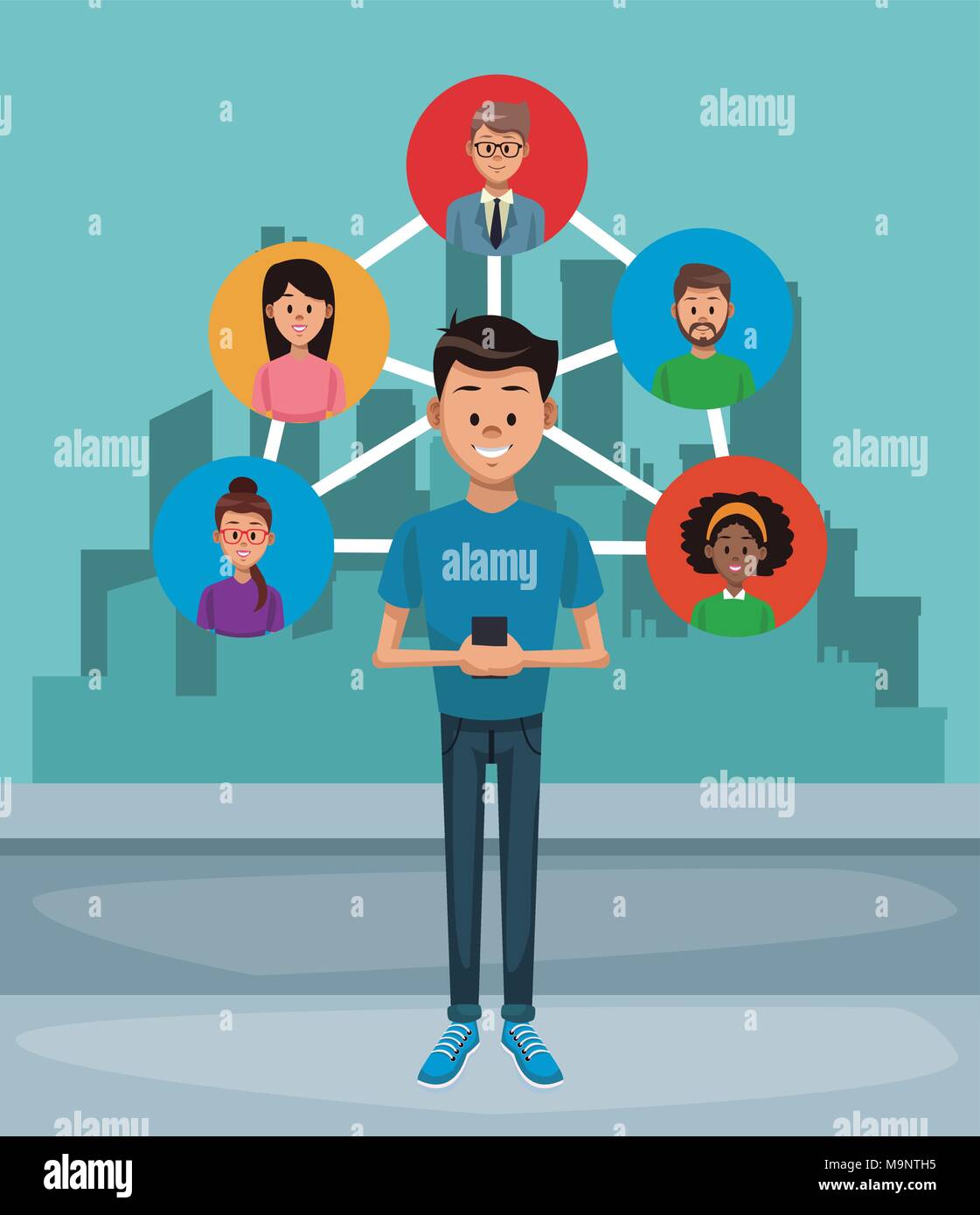 Young man s Stock Vector Images - Alamy