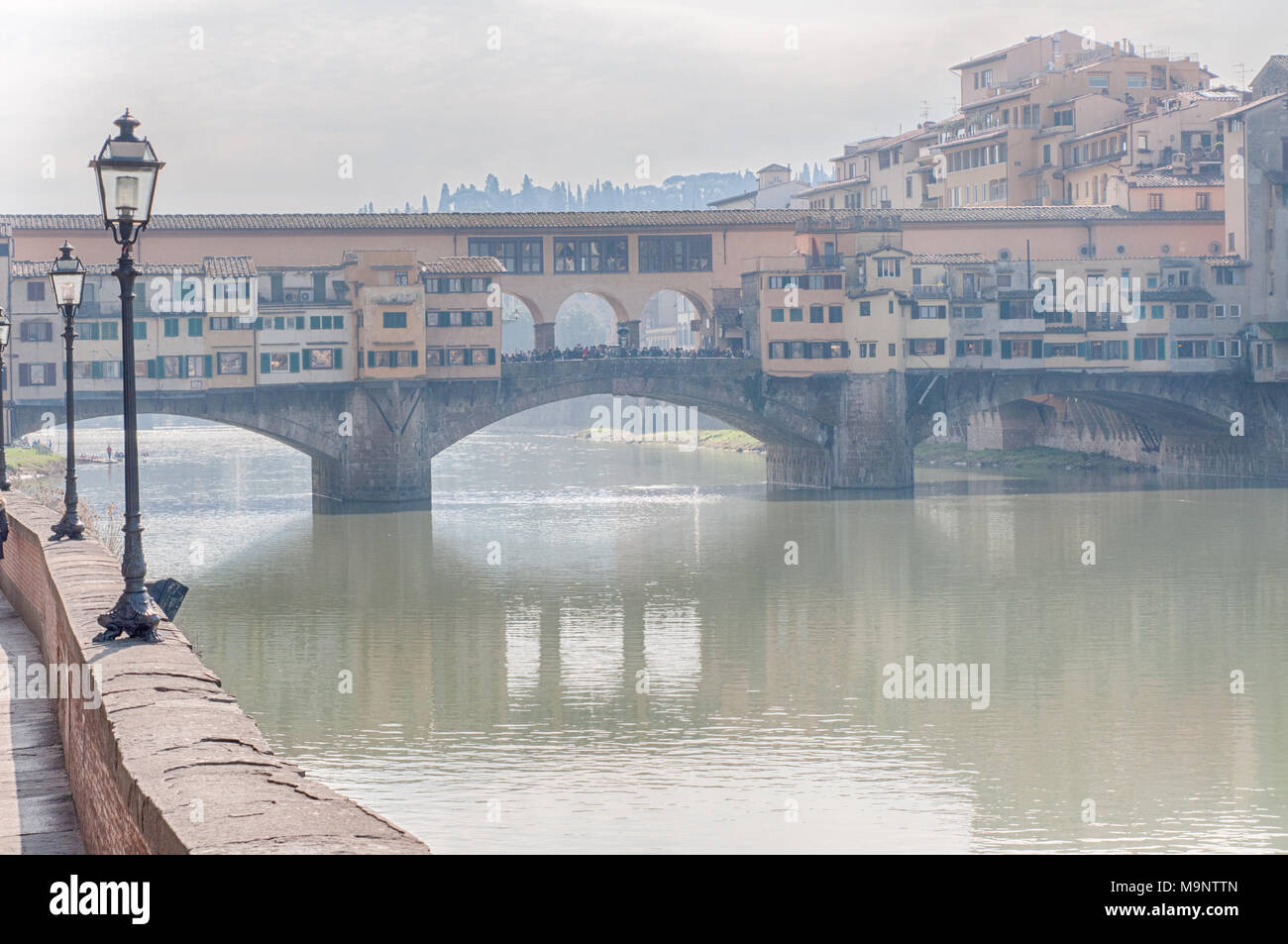 beautiful old bridge in Florence Stock Photo - Alamy