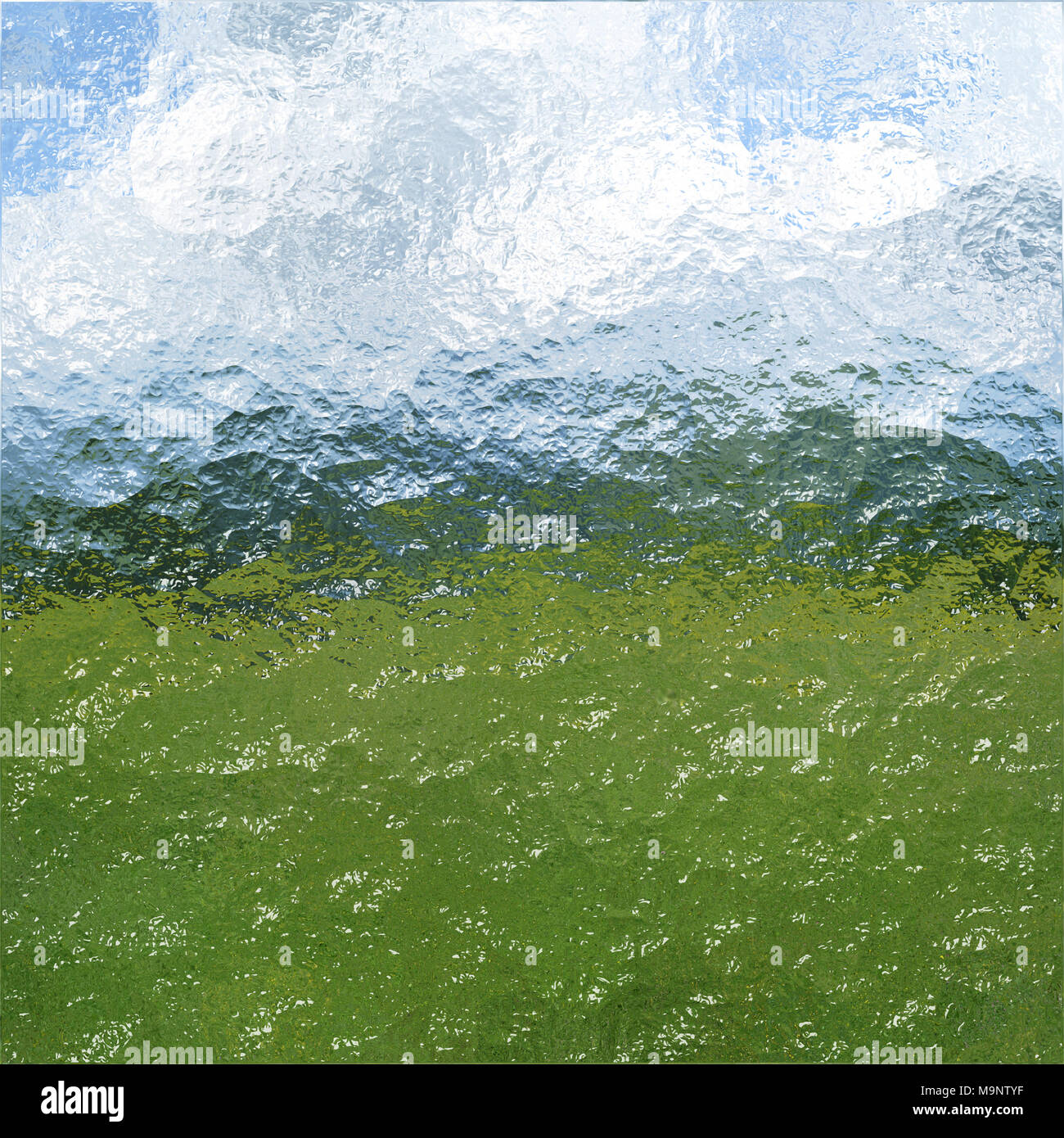 Chrome Green and Blue background that can be tiled seamlessly as a ...