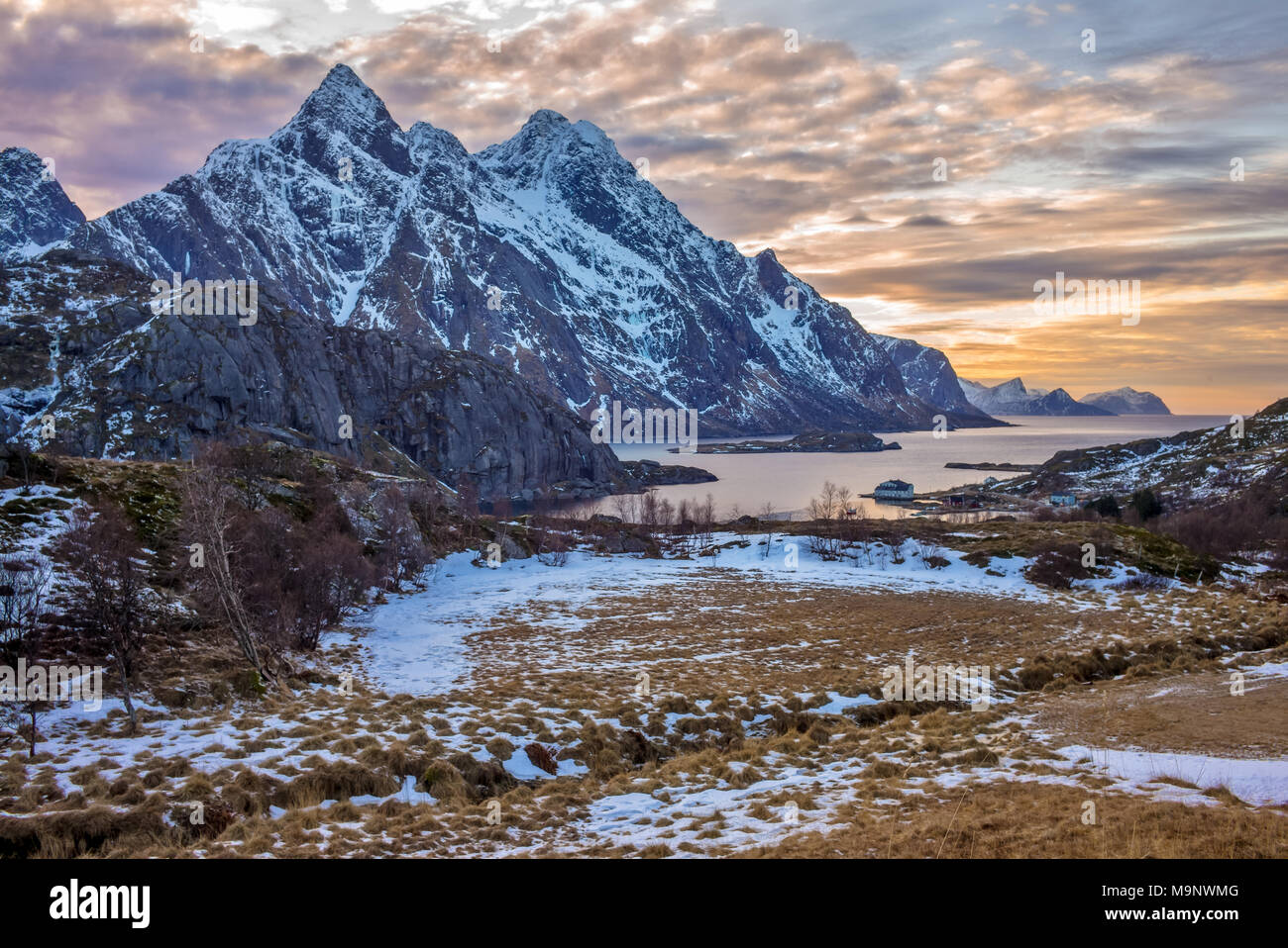 Lofoten is an archipelago in Norway. Its known for its dramatic scenery ...