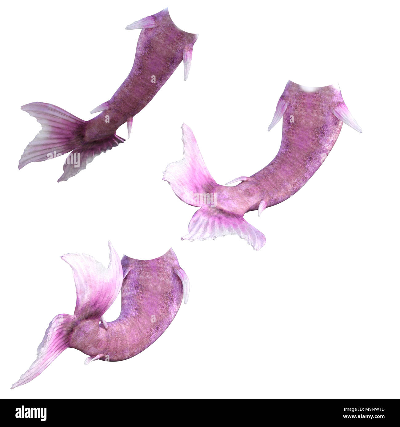 3d digital render cute mermaid hi-res stock photography and images - Alamy