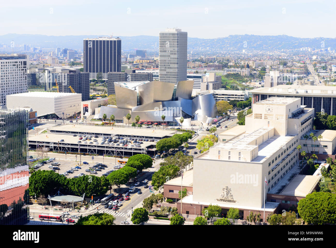 Los angeles freeway aerial hi-res stock photography and images - Alamy