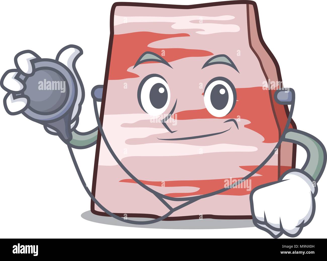 Doctor pork lard character cartoon Stock Vector Image & Art - Alamy