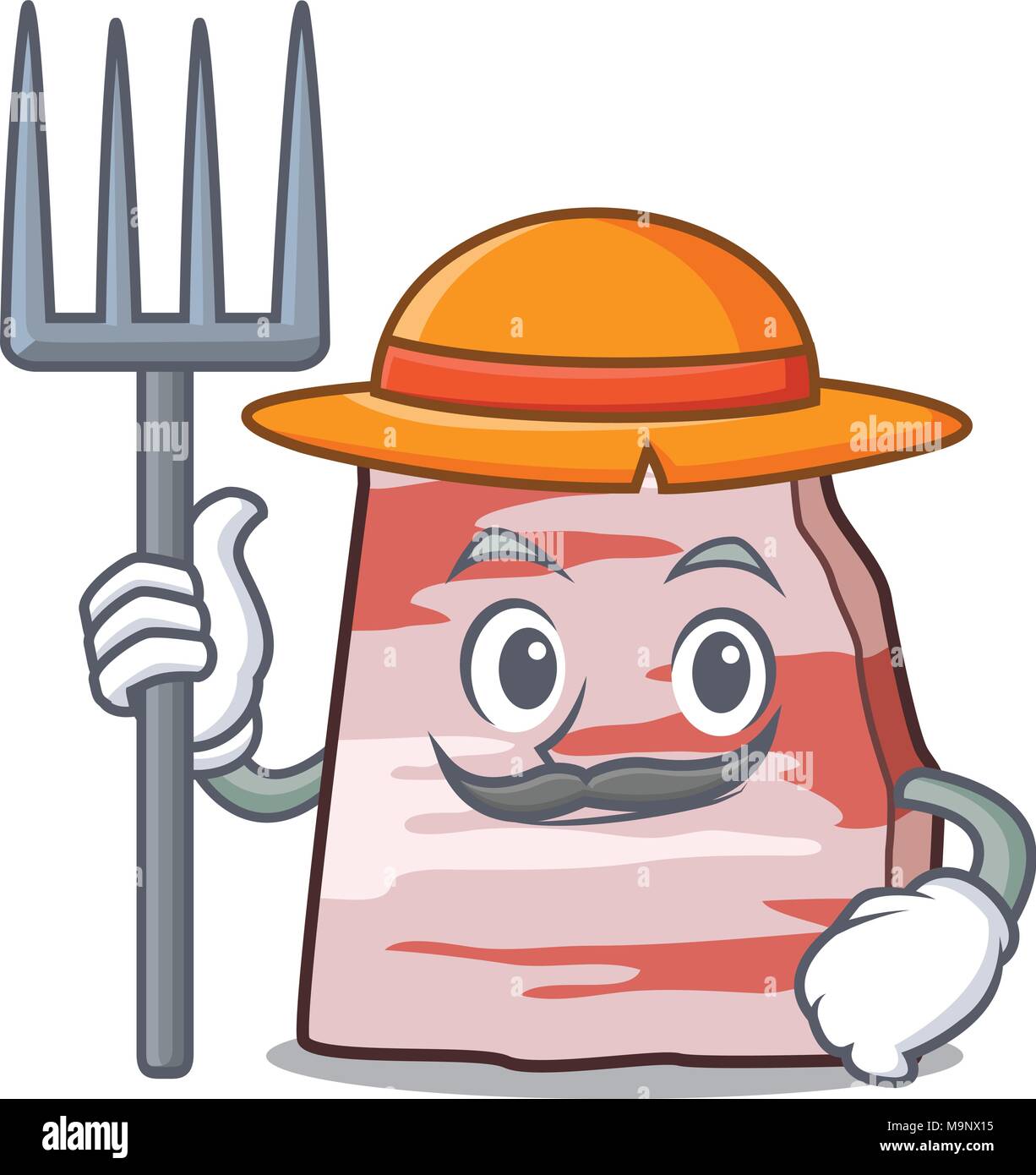Farmer pork lard character cartoon Stock Vector Image & Art - Alamy