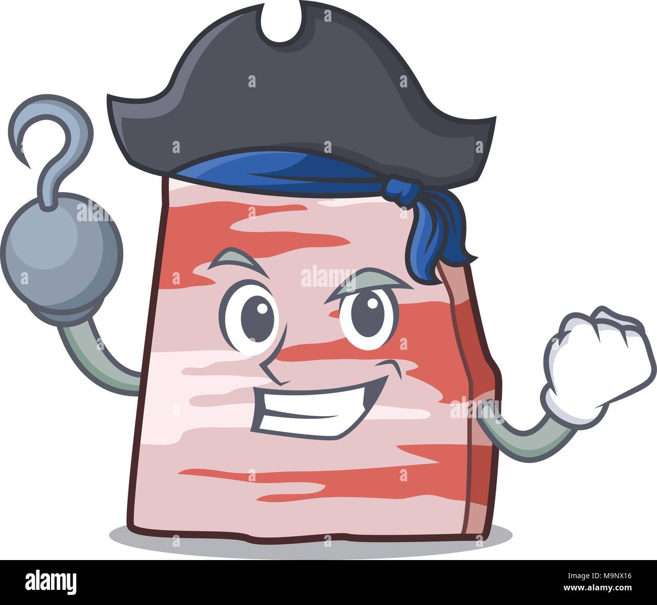 Pirate pork lard character cartoon Stock Vector Image & Art - Alamy
