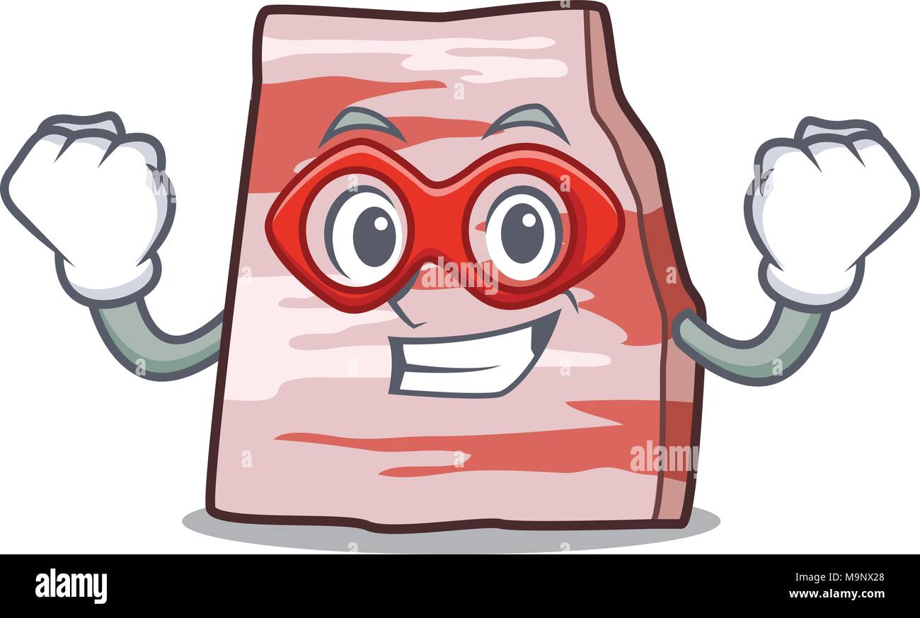 Super hero pork lard character cartoon Stock Vector Image & Art - Alamy