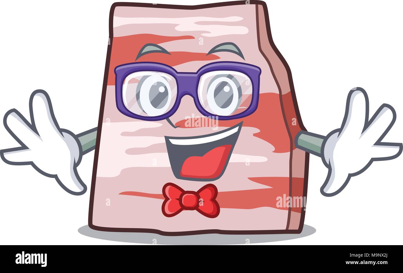 Geek pork lard character cartoon Stock Vector Image & Art - Alamy