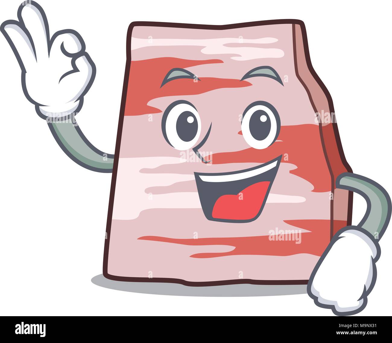 Okay pork lard character cartoon Stock Vector Image & Art - Alamy
