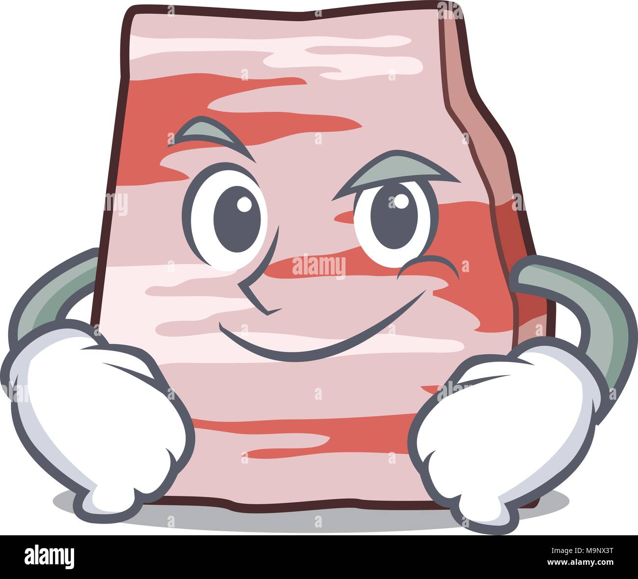 Smirking pork lard character cartoon Stock Vector Image & Art - Alamy