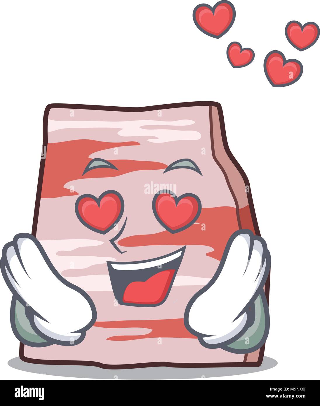 In love pork lard mascot cartoon Stock Vector Image & Art - Alamy