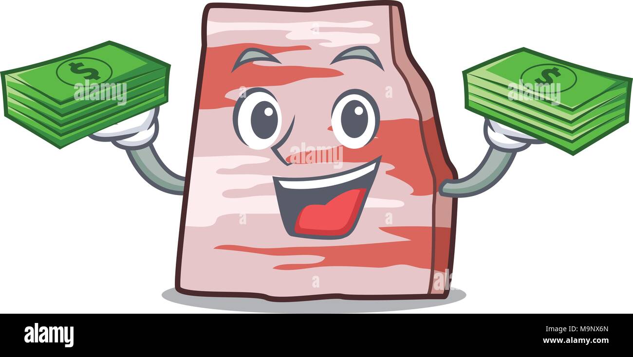 With money pork lard mascot cartoon Stock Vector Image & Art - Alamy
